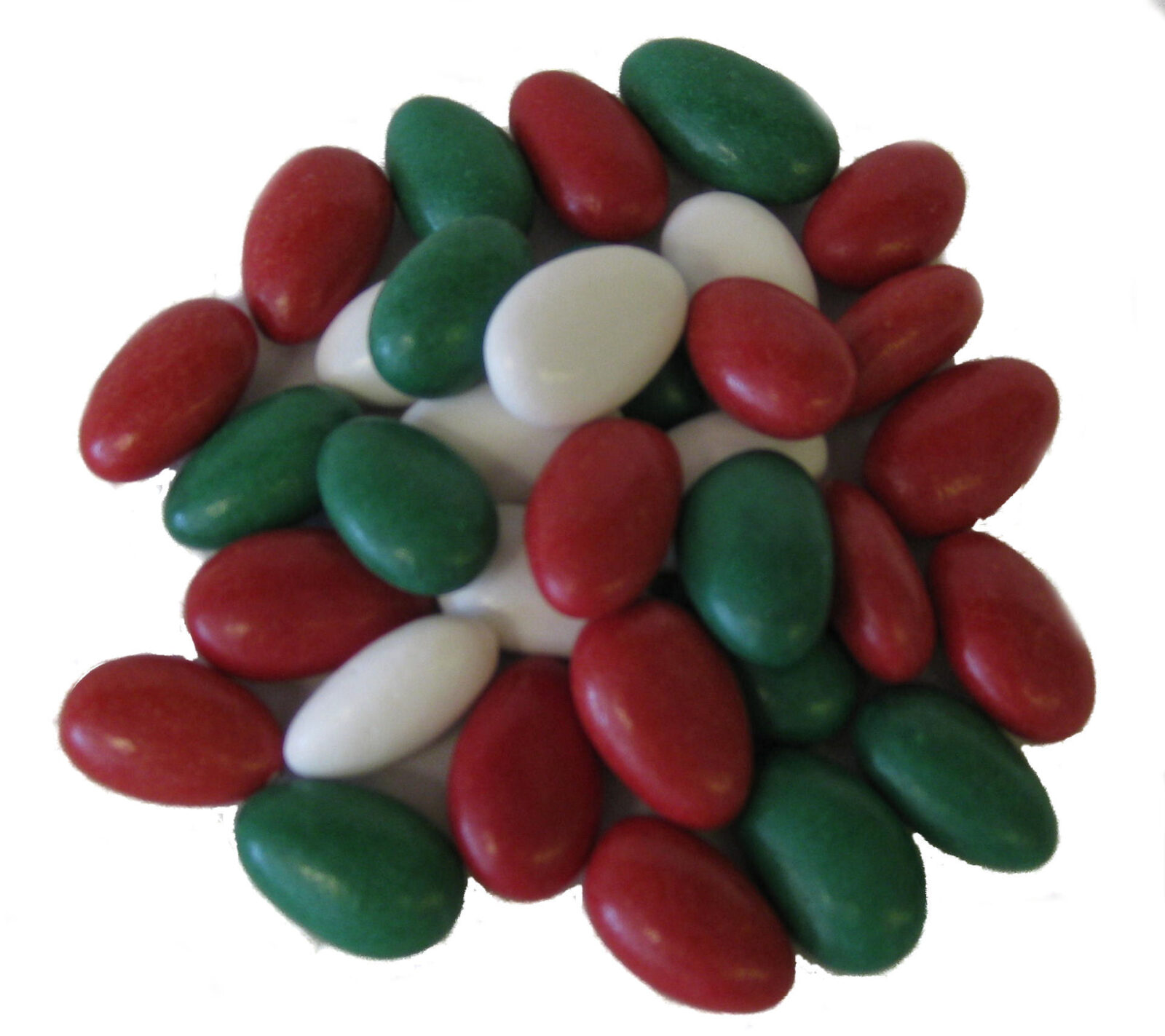 Christmas Jordan Almonds, 1 lb. - Wockenfuss Candies