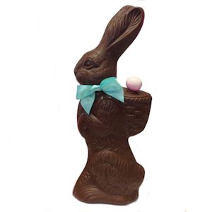 Hollow Peter Rabbit, Dark Chocolate, 13 oz. - Wockenfuss Candies